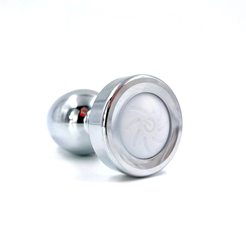 Анальная пробка «LaViba» со световым элементом металлическая