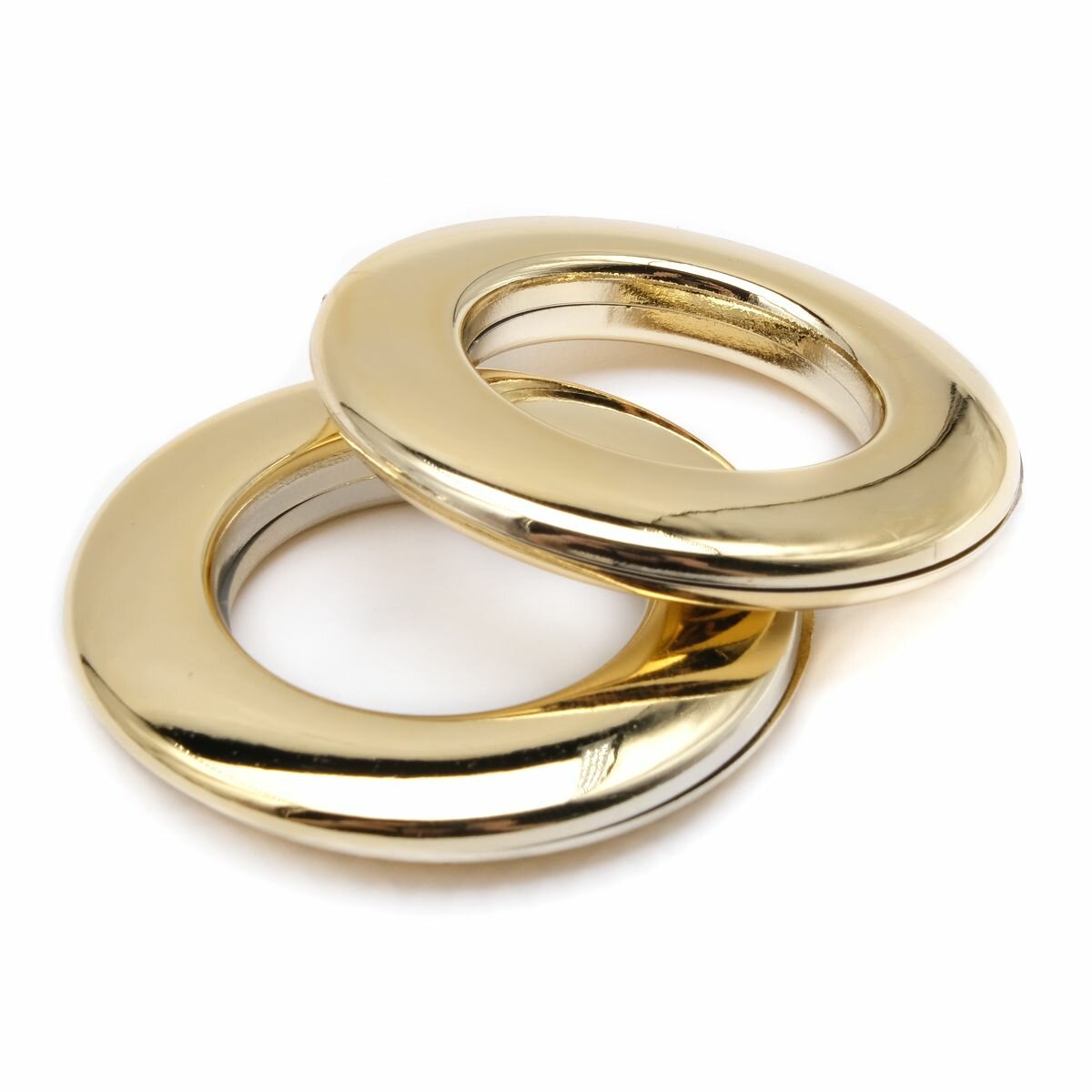 Люверс шторный круглый d-25мм с классич. замком пластик, 02 золото