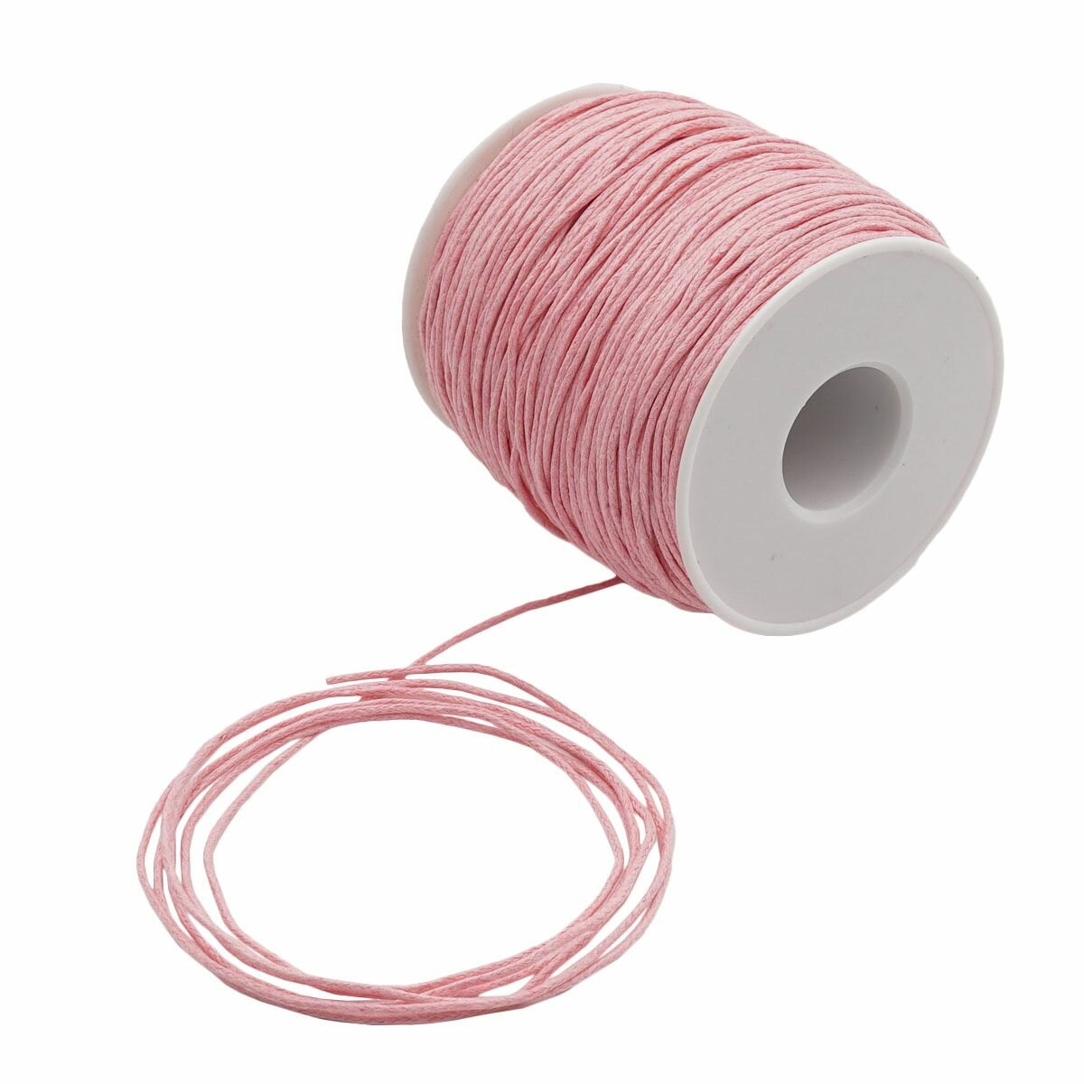 Шнур вощеный 1,0мм*100м цветной на катушке 0371-9002 (С513 розовый)