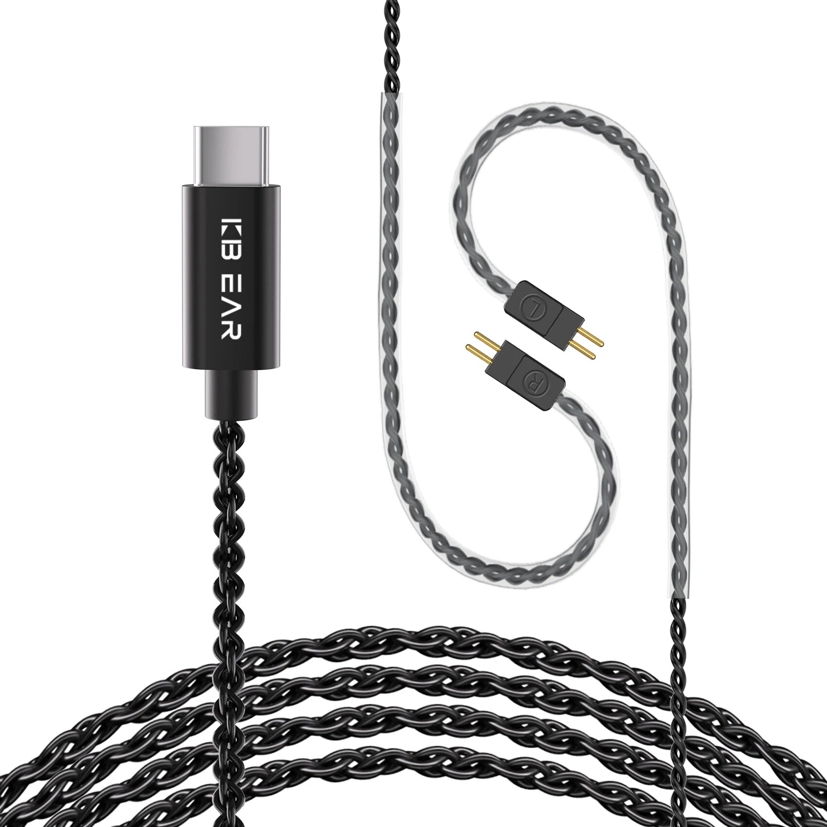 KBEAR CX01 кабель для наушников 1,5 м Type-C 2PIN 2PIN no mic