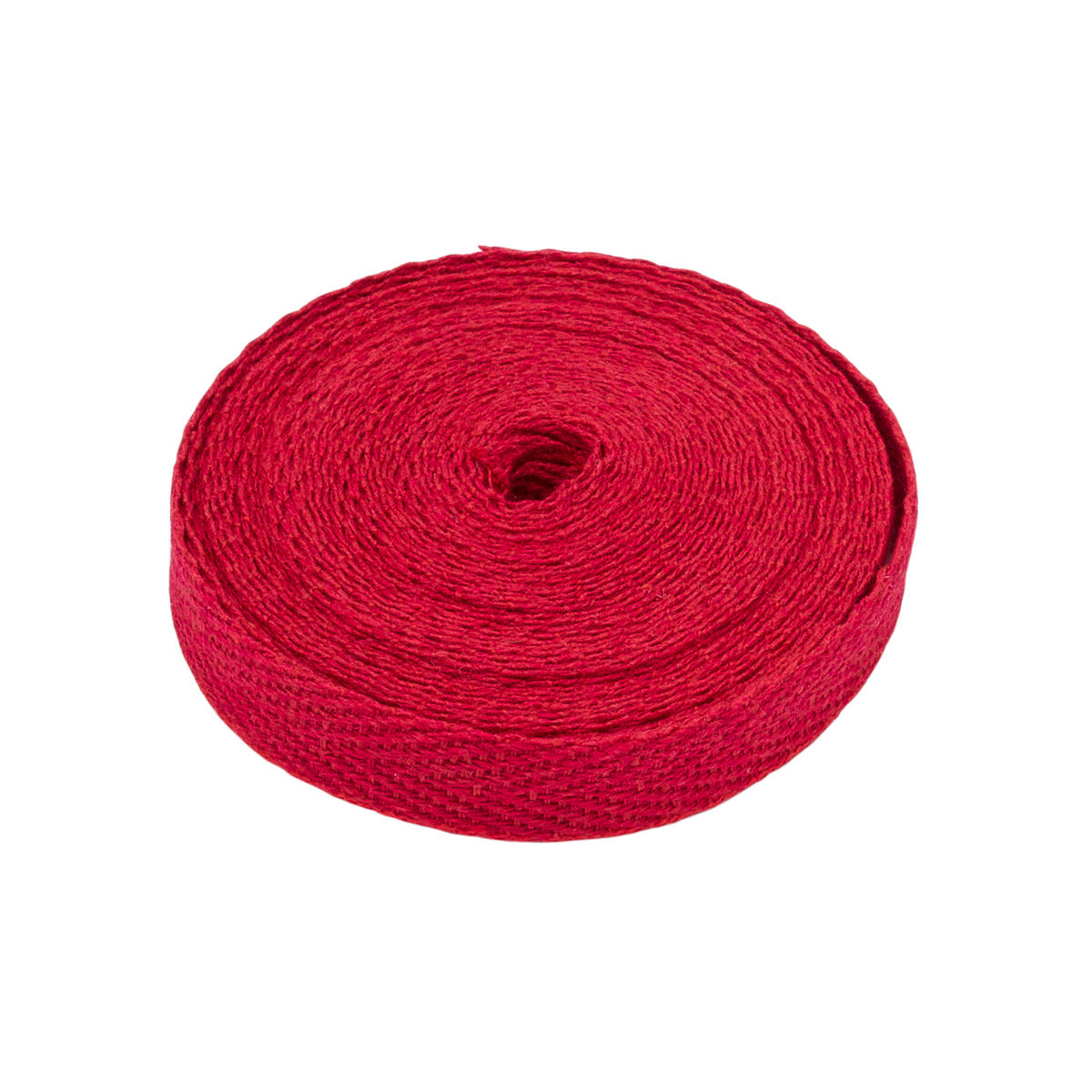 Киперная лента 1 см*4,57 м, для шитья и рукоделия, хлопок, Айрис (16 красный)