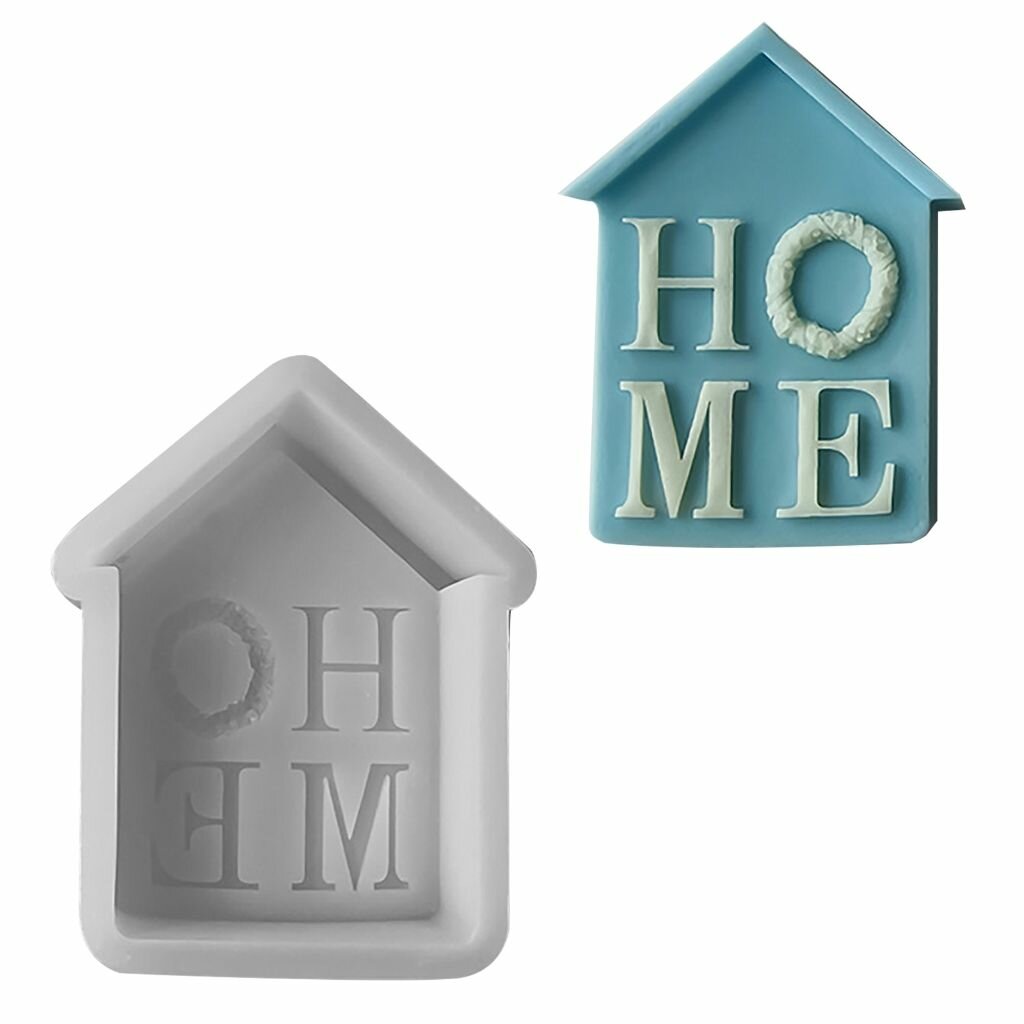 Гибкие силиконовые формы для мыла и свечей в виде домика