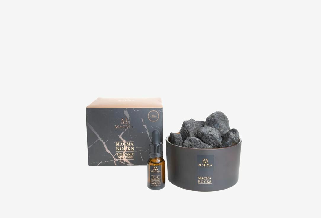 Аромадиффузор MAGMA LONDON Volcanic lava rock diffuser Wild Gardens scent 100 мл
