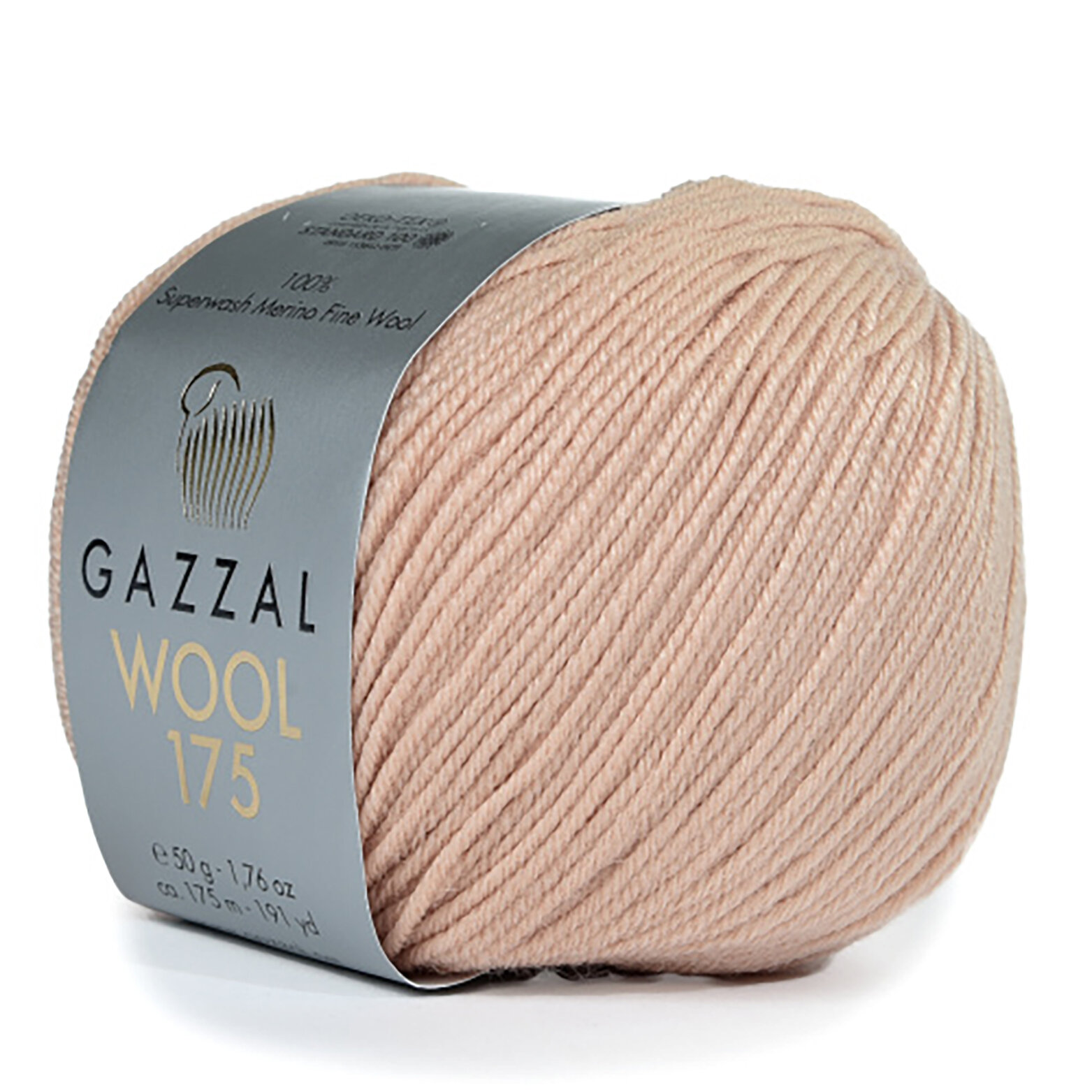 5 Мотков, Gazzal Wool 175, 100% Тонкая шерсть мериноса супервош / 50 гр. - 175 м, Цвет-305