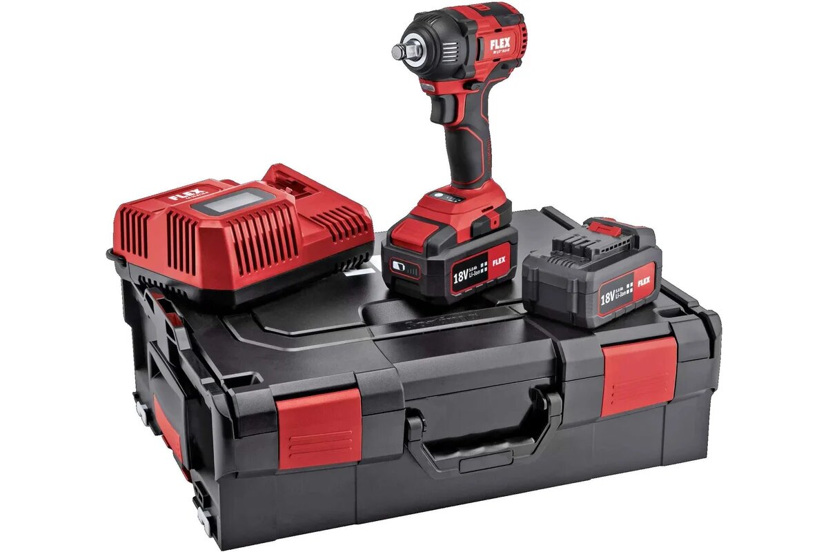 Гайковерт ударный FLEX 504912 IW, реверс, 250 Нм, лампа точечной подсветки