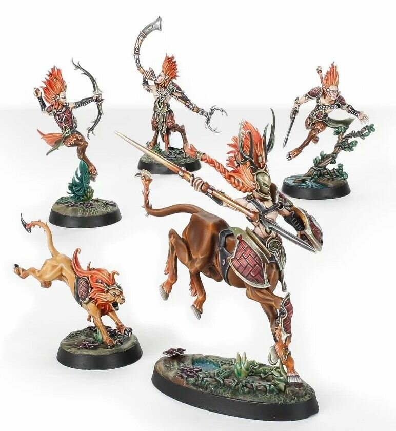 Миниатюра Warhammer Age of Sigmar - Дикая охота Скаэта, Курноти (базы в комплекте)