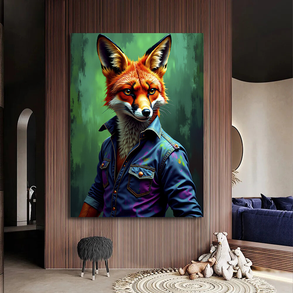 Звери / Картина в детскую комнату, картина на холсте / на стену, 40х60 см.