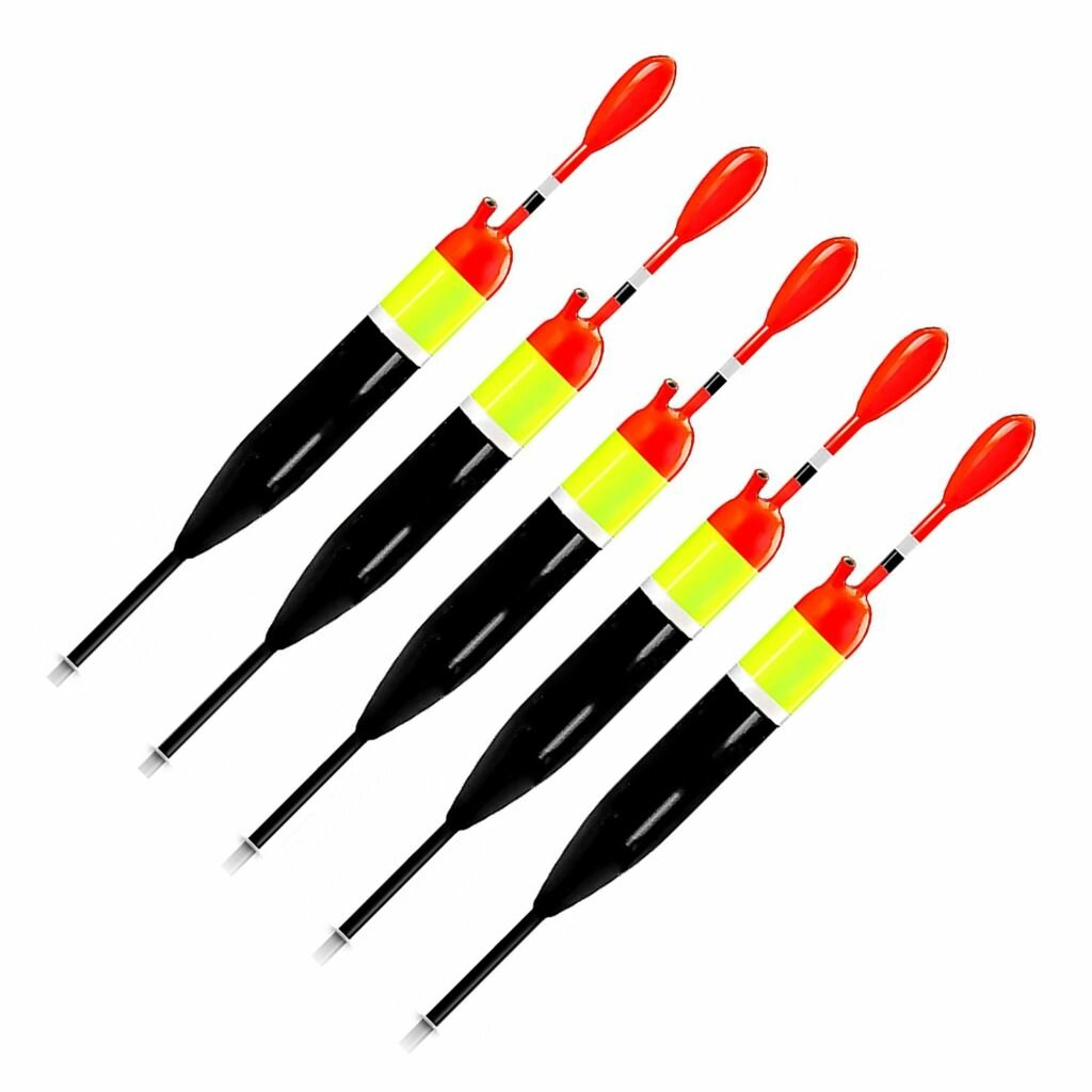 5 шт. поплавки для морской рыбалки, из бальзы и форели краппи