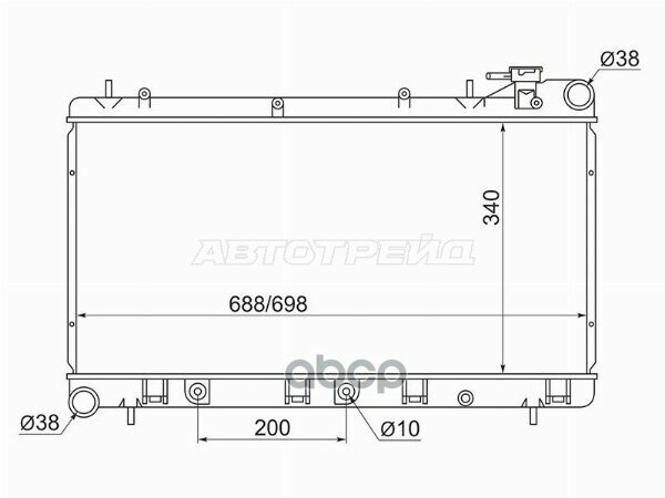 Радиатор Subaru Forester 97-02 / Impreza 92-00 Sat арт. SB0001-2R