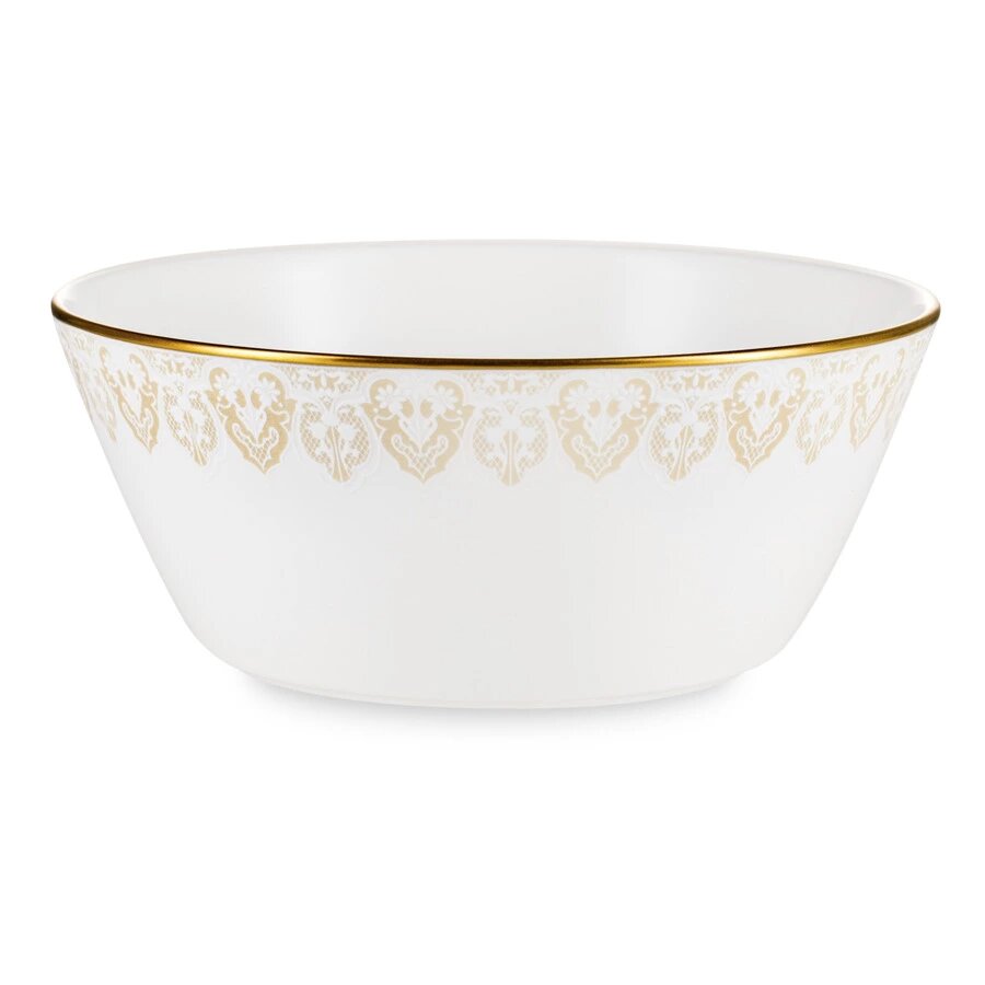 Салатник порционный Narumi Аврора Шампань 14 см, фарфор костяной