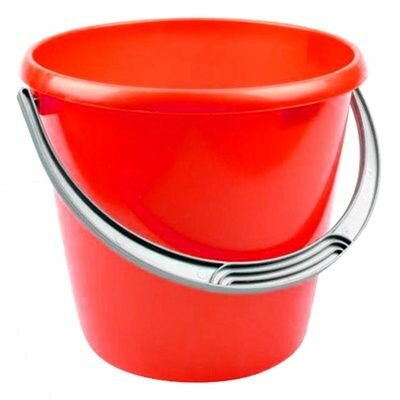 Ведро Liveingreen "Соло", пластмассовое, 10 л, 28х28х28 см, красное перламутровое