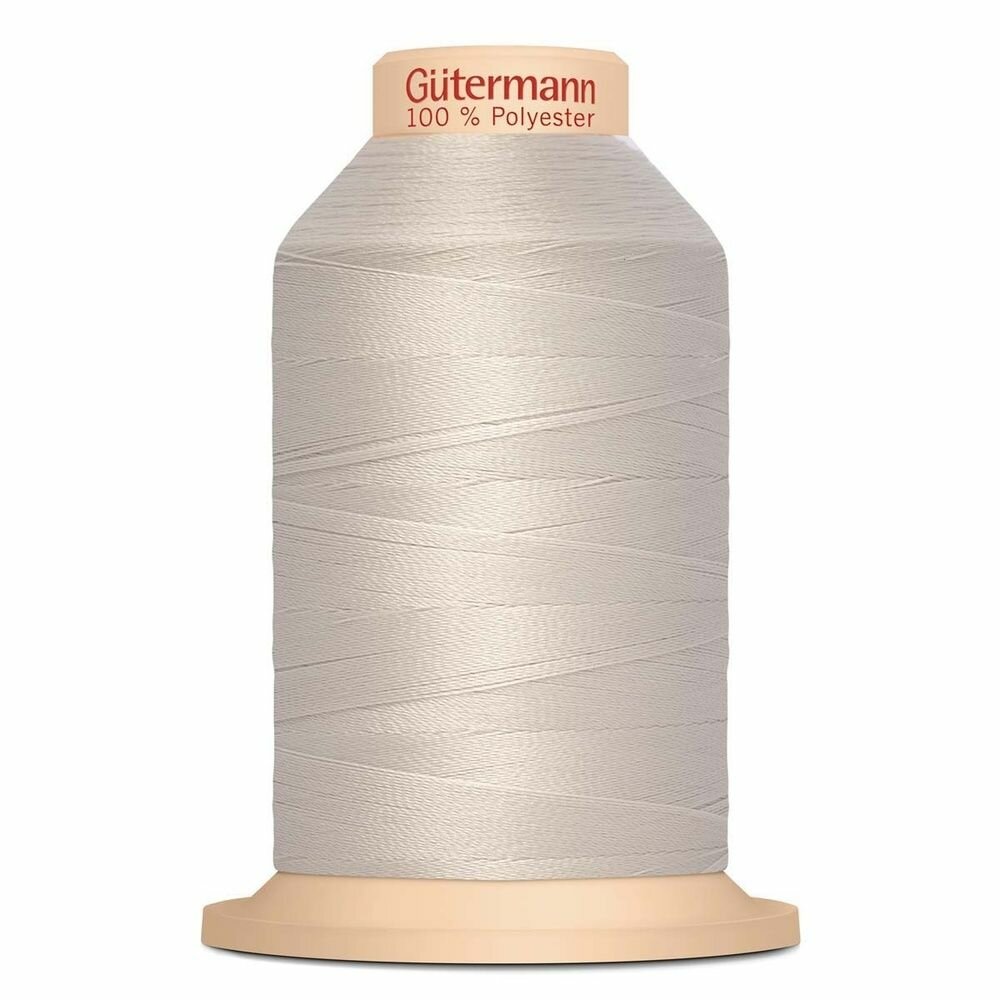Оверлочная нить Gutermann 180/2000 м, 100% полиэстер, цвет 008 суровый, 1 шт (14)