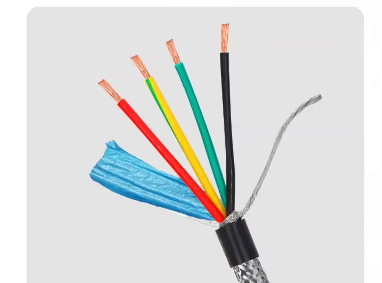 Экранированный провод из меди 18AWG 0.5mm 20AWG, 4 core, 5M