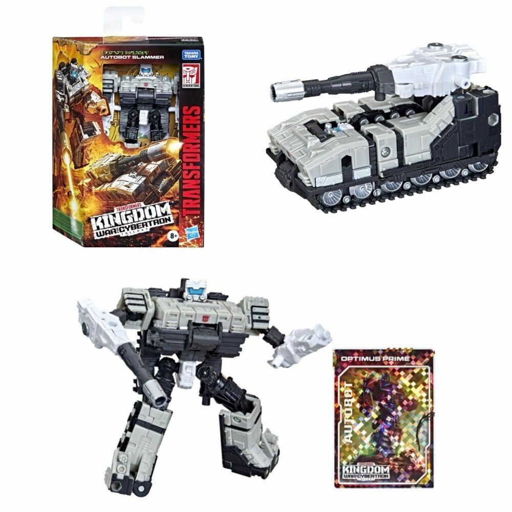 Hasbro Игрушки-трансформеры Generations War for Cybertron: Kingdom Deluxe WFC-K33 Autobot Slammer 5,5-дюймовый F0683