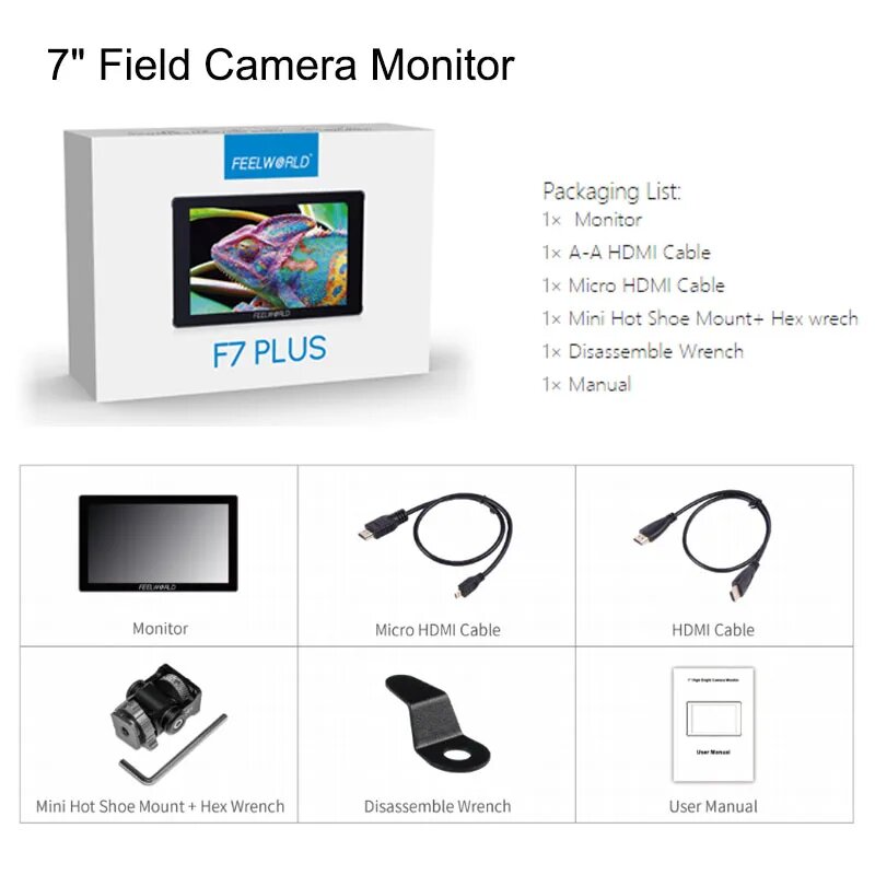 FEELWORLD F7 PLUS 7-дюймовый монитор для камеры
