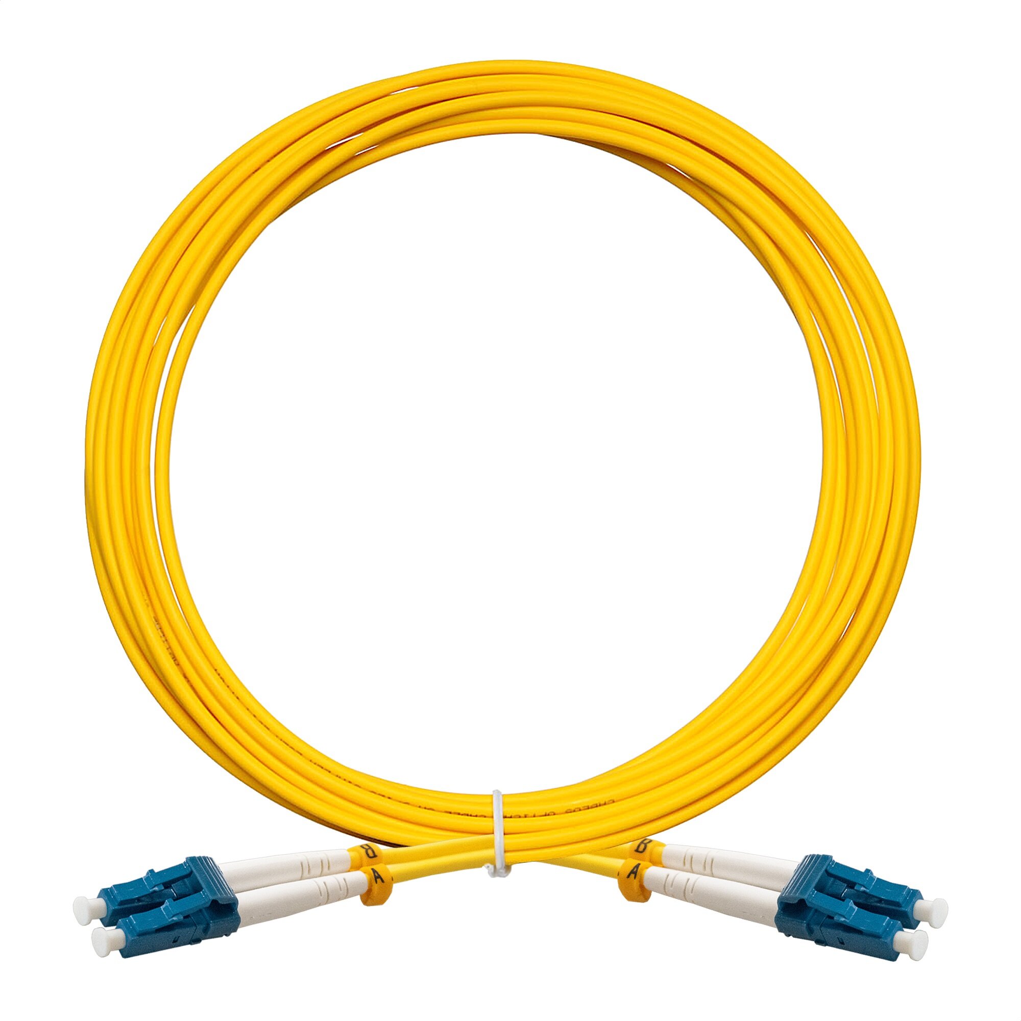 Патч-корд волоконно-оптический ExeGate FC-D-9-LC-LC-5M-LSZH (Шнур во SM 9/125 (OS2/G.652. D), LC/UPC-LC/UPC, Duplex, LSZH, 5м) EX295143RUS