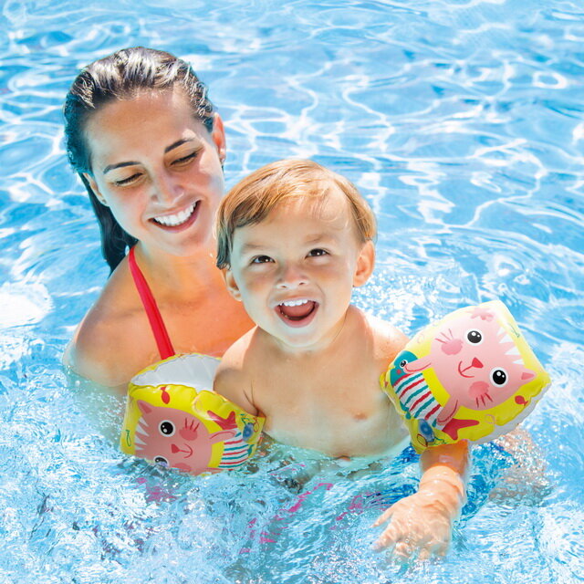 Нарукавники Славный Котенок 20*15 см, 0.5-3 года, INTEX, 56665