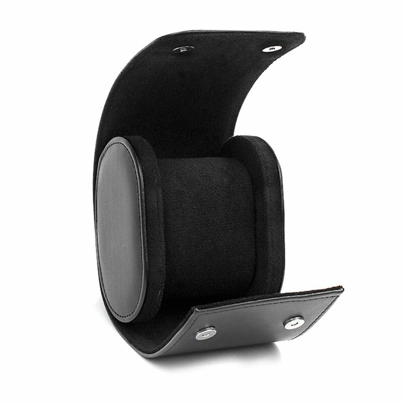 Коробка для хранения часов из искусственной кожи-Черный