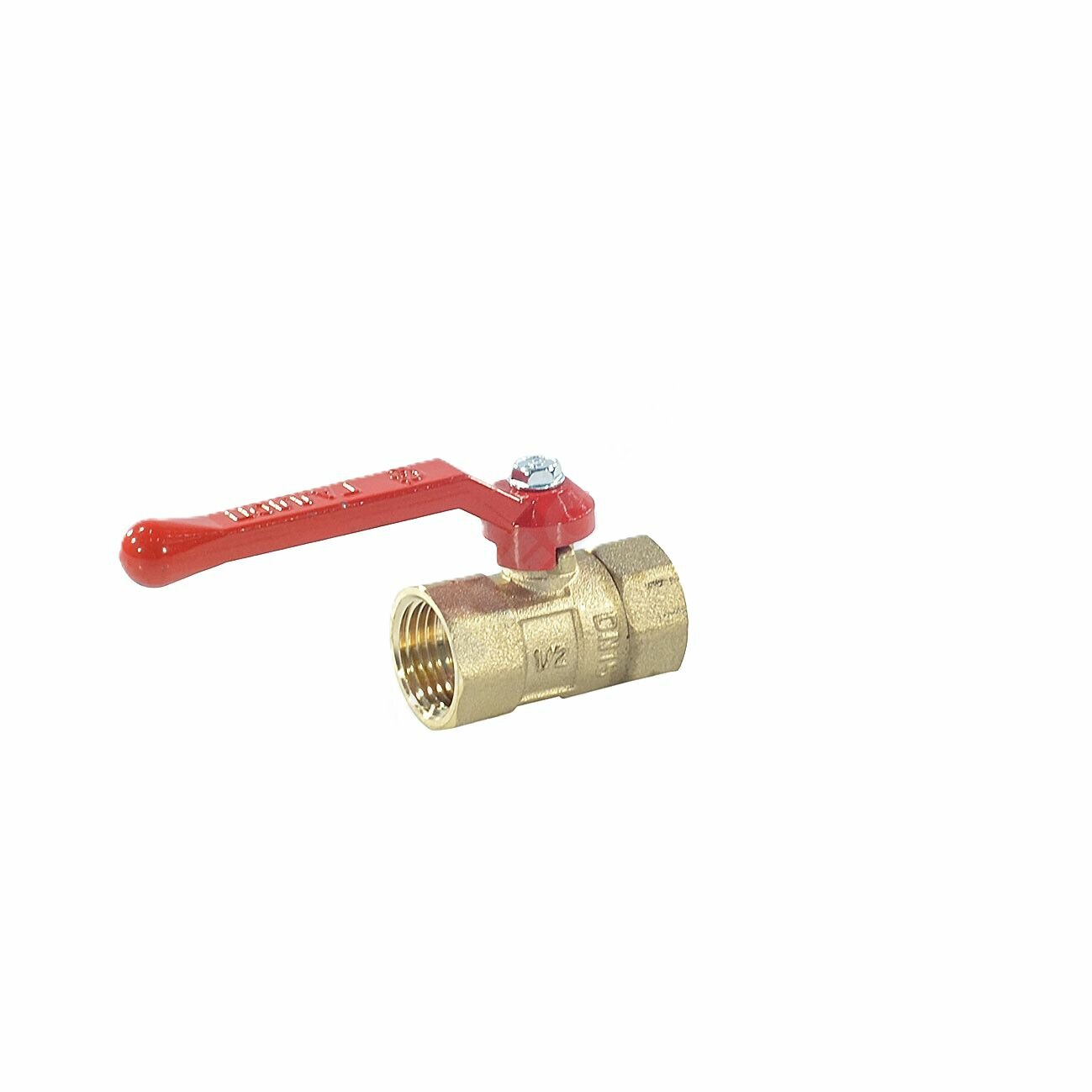 Кран шаровой латунь практик 120 Ду 25 Ру16 ВР рычаг красный галлоп 103272