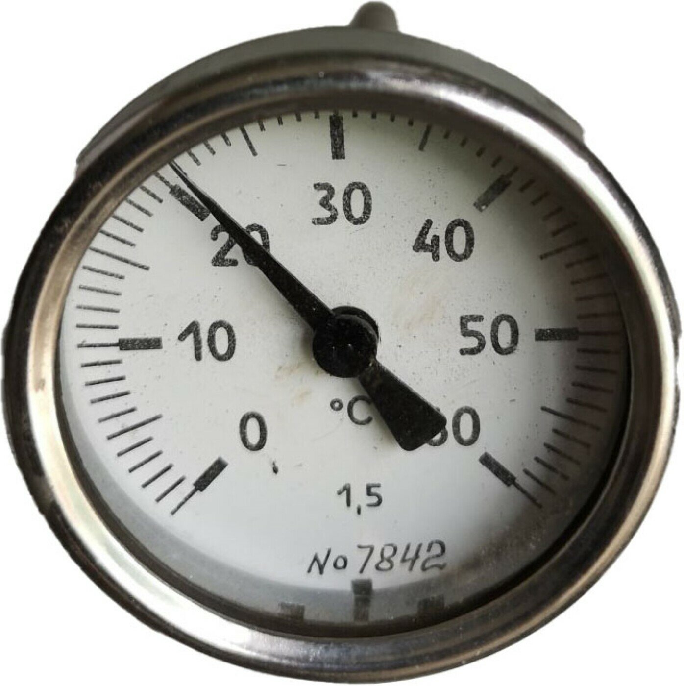 Термометр биметаллический ТБ-1 (0-60) 125мм G1/2 осевой