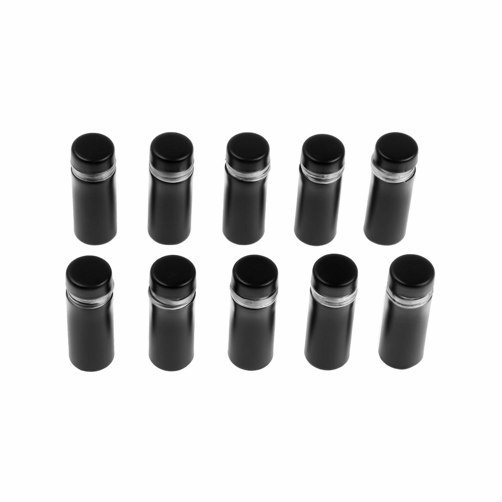 Дистанционный держатель для табличек, 12 30 мм, черный, набор 10 шт, 2 уп