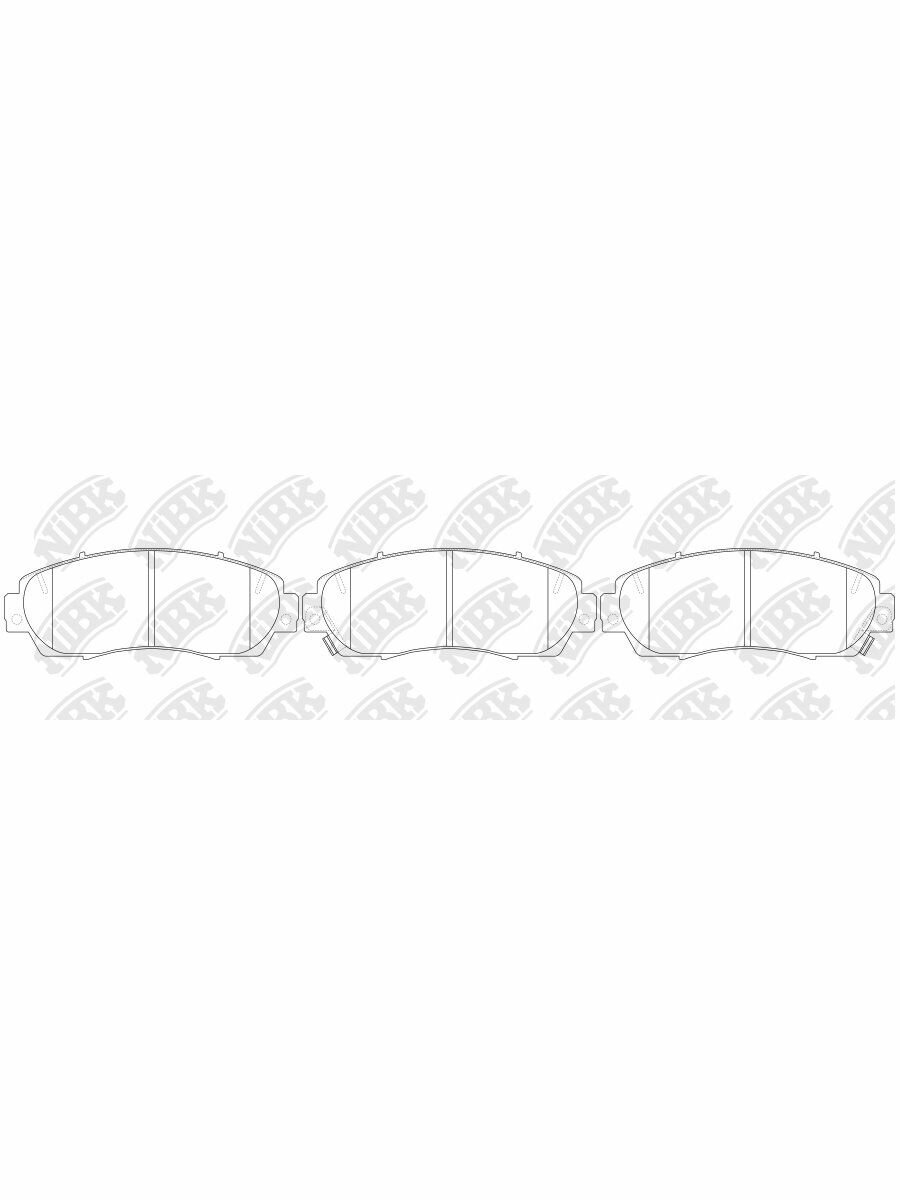 Колодки тормозные дисковые NIBK PN8802 перед для ACURA, GREAT WALL, Haval и HONDA