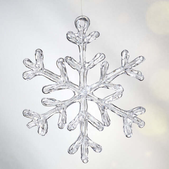 Елочная игрушка Crystal Flake 13 см, подвеска, Swerox, O340-W