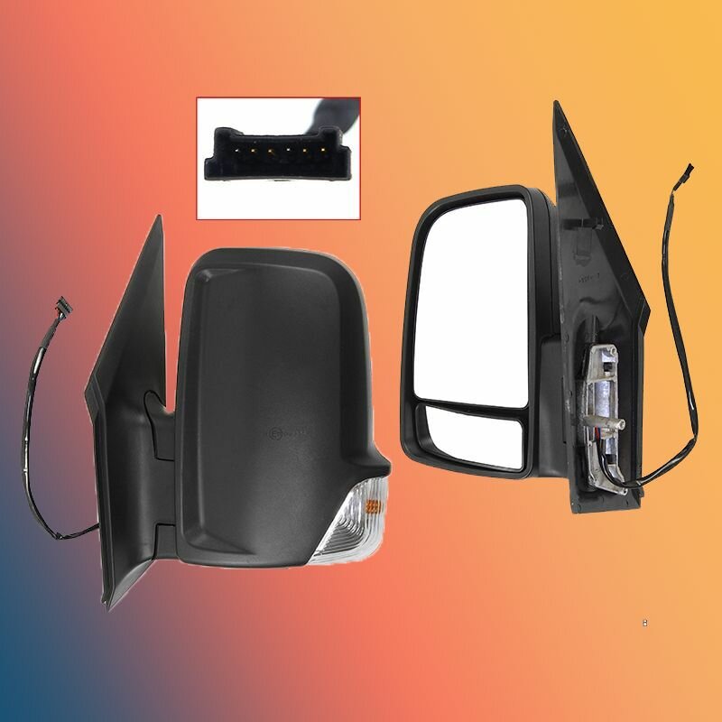 Зеркало правое для Мерседес Спринтер 2006-2013, Mercedes Sprinter 906 зеркало правое MDS2-940-2, oem 2E2857501C