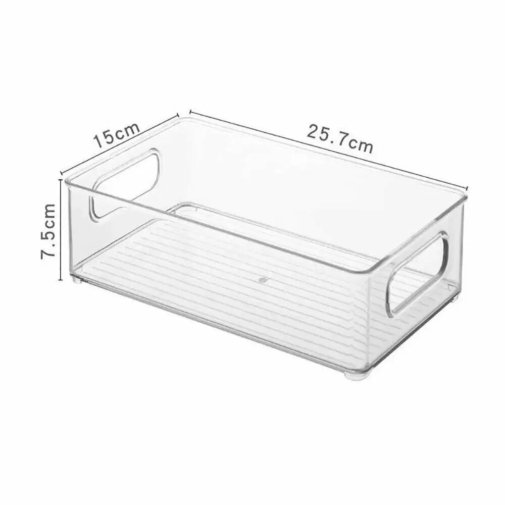 Прозрачный пластиковый штабелирующийся контейнер для хранения Stackable Style