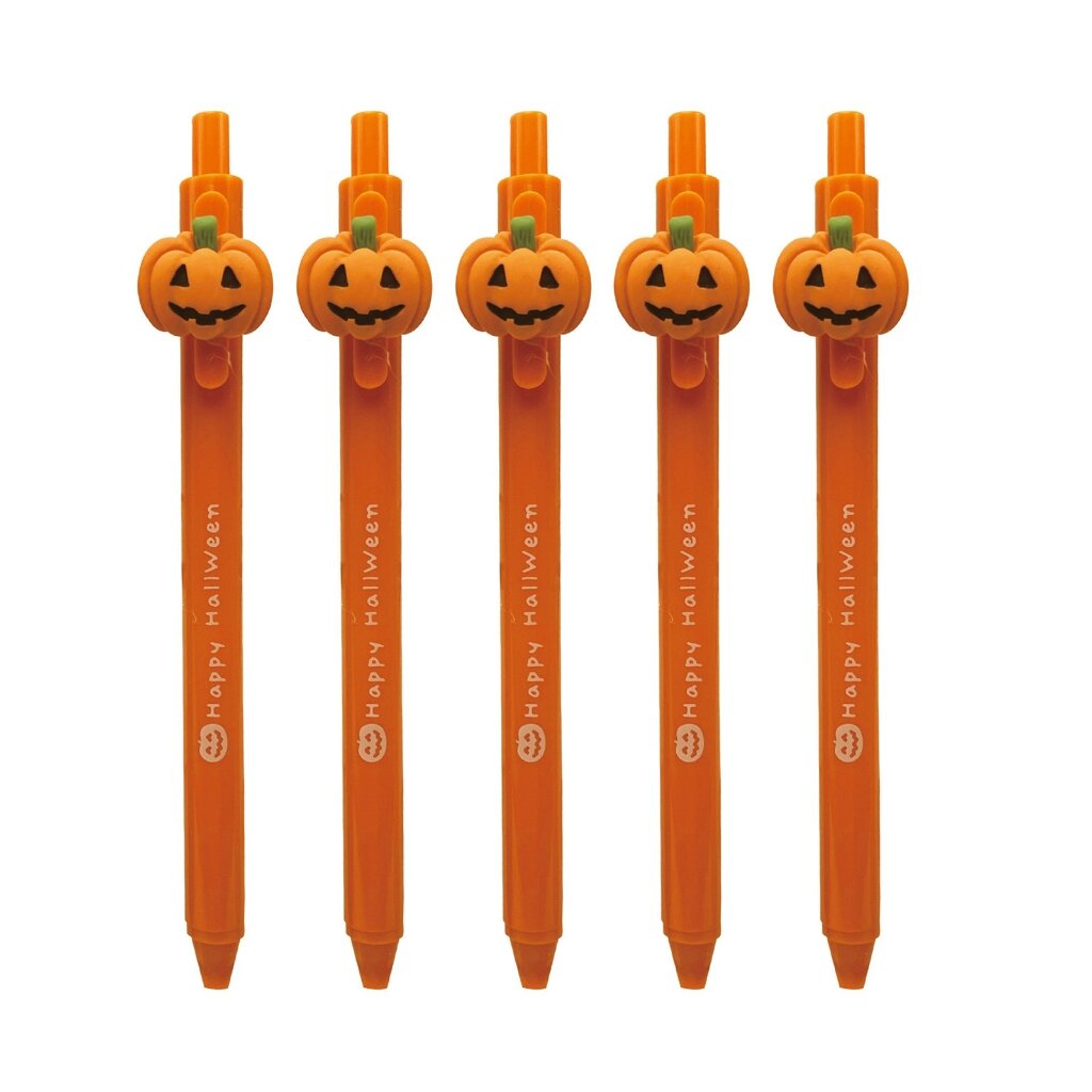 5шт Хэллоуин Мультфильм Гелевая Ручка Школьные Канцелярские Принадлежности Канцелярские Принадлежности для Взрослых Студентов, Пишущих Halloween Party Supplies