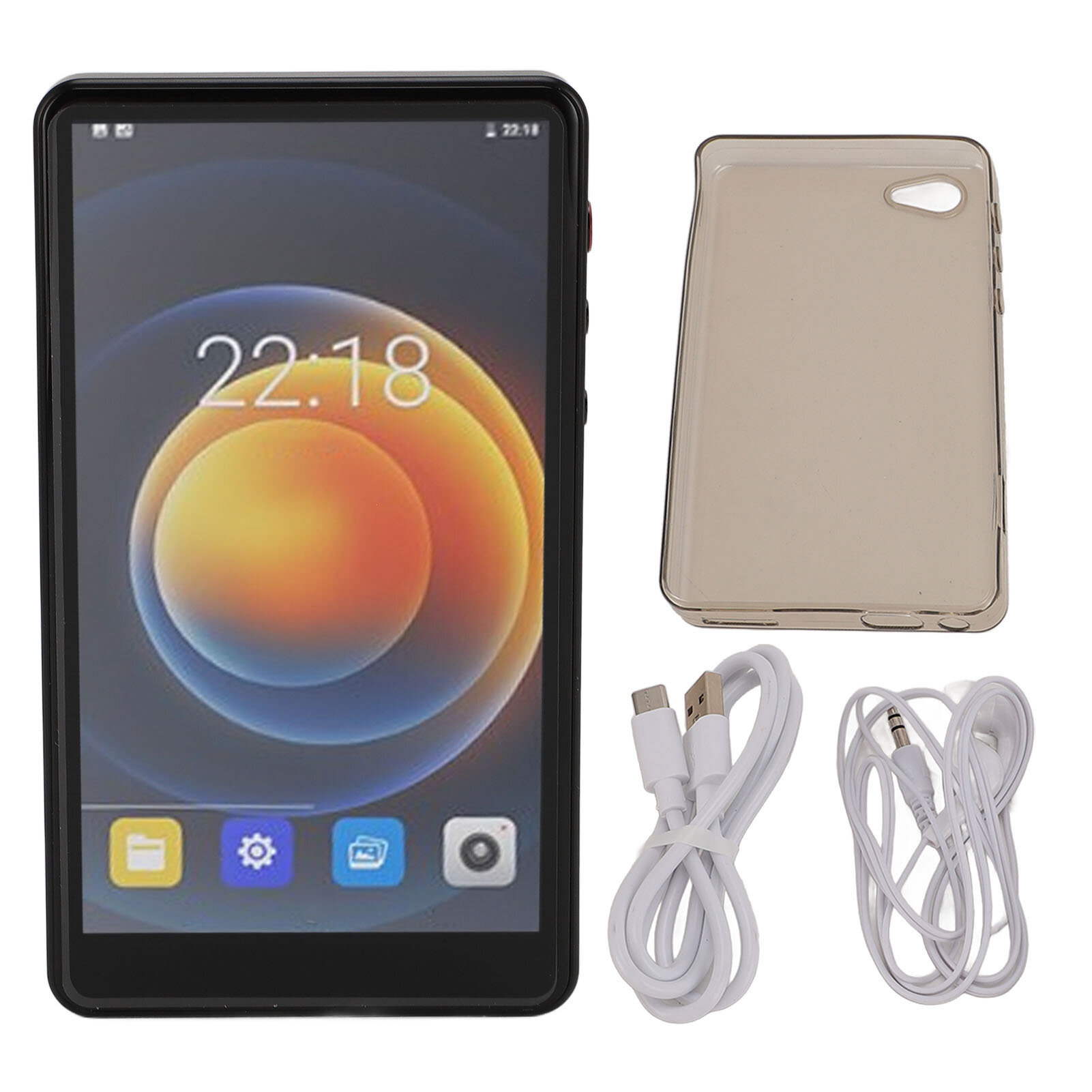 MP4-плеер с картой памяти на 128 ГБ, 5,2-дюймовый сенсорный экран, высокое разрешение, портативный Hi-Fi цифровой аудиоплеер для Android.