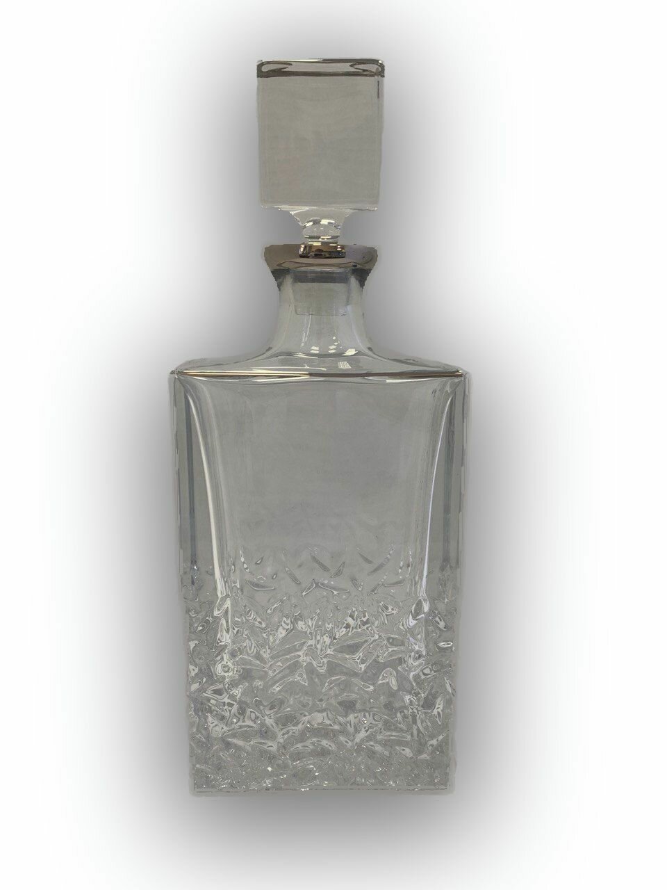 Штоф "NICOLETTE ", декор "Отводка платина", 1000 мл; хрусталь, Bohemia Jihlava/ ИПХ106