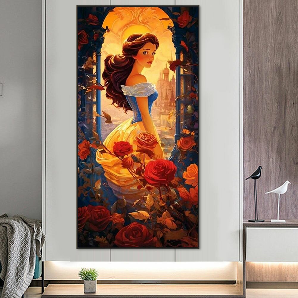 Алмазная живопись из смолы, принцесса Диснея, картина для украшения дома
