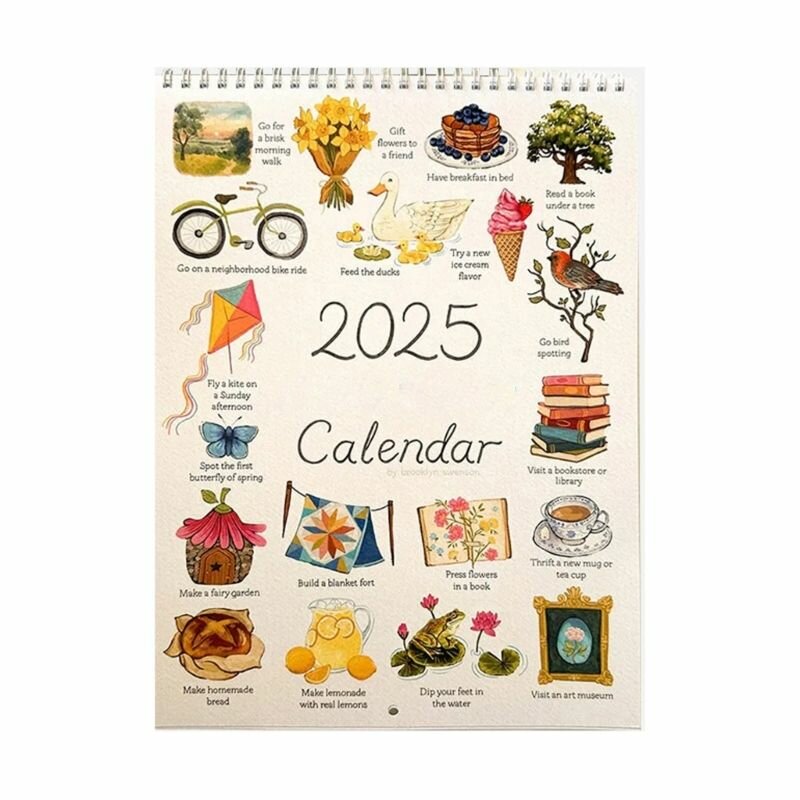 Календарь списка желаний на 2025 год