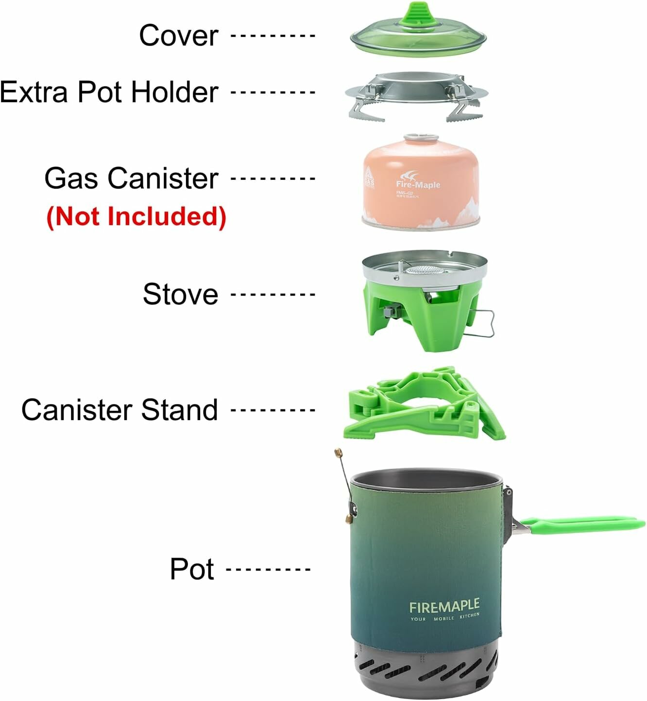 FireMaple STAR X2 (Gradient Green)(Не содержит газовых баллонов)
