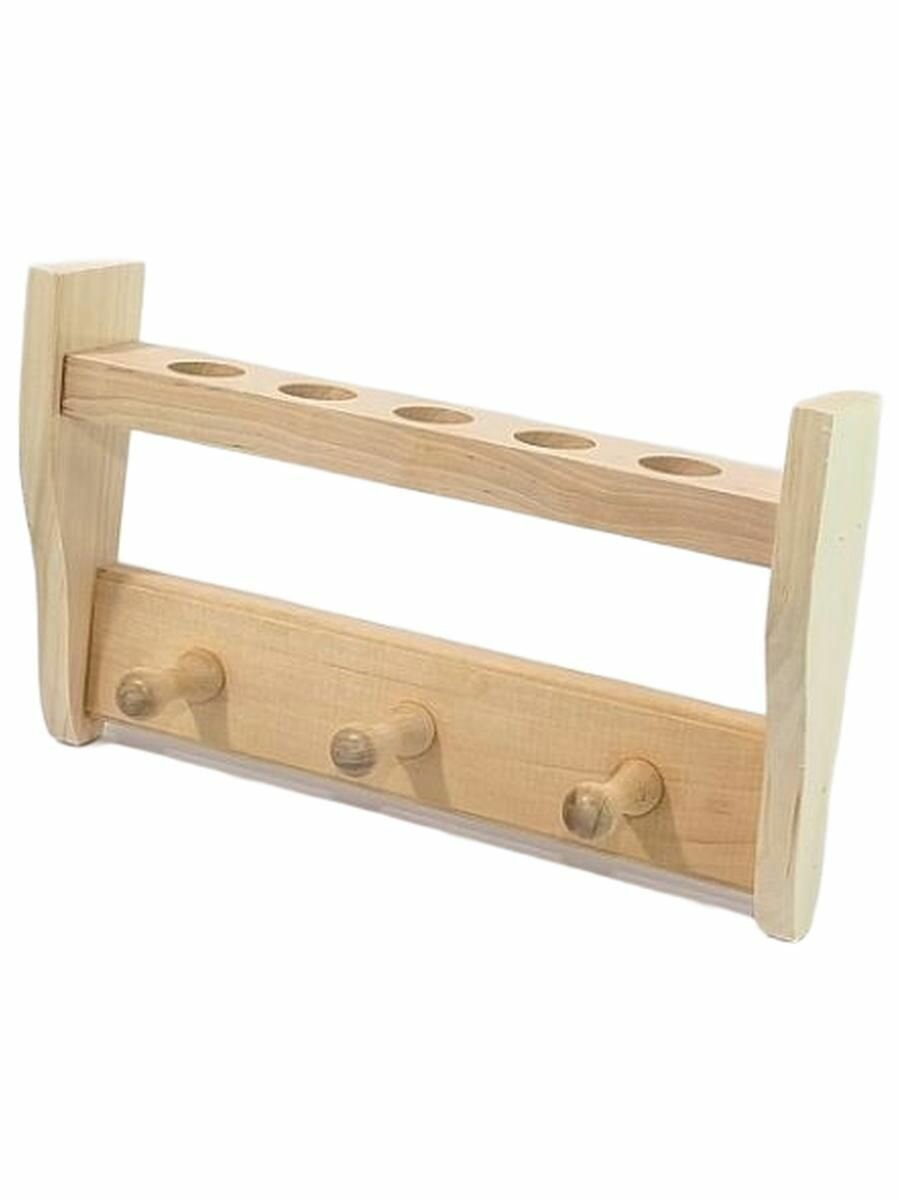 Полка Универсальная для масел М-51 (3 рожка/5-отверстий для масел) (липа)