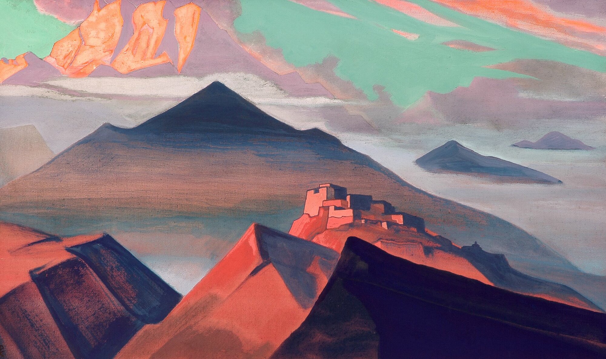 Картина Рериха Николая Святые горы_2 80х47 см