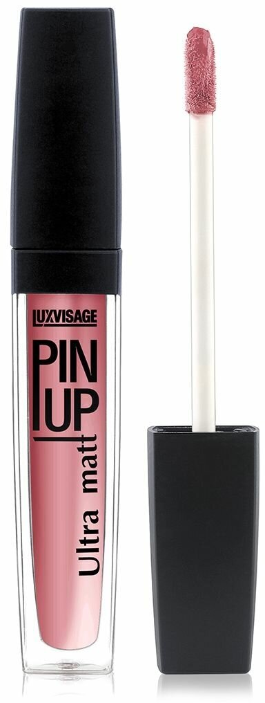 LUXVISAGE блеск для губ PIN UP ultra matt 19-ICE ROSE_4811329029223