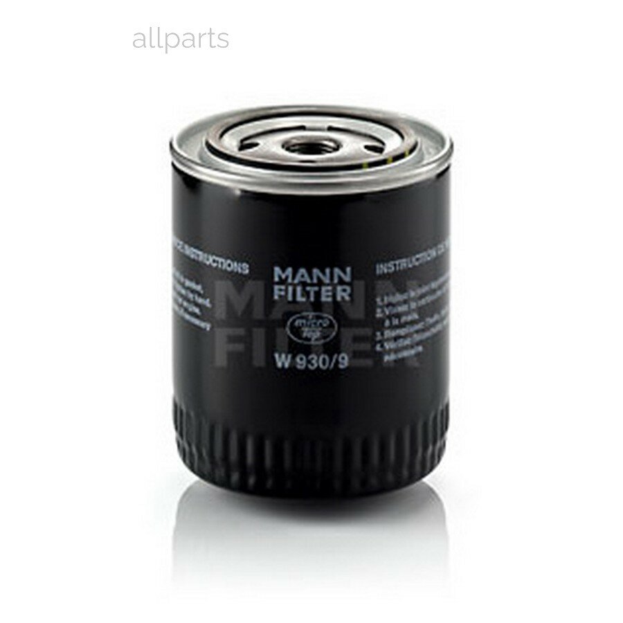 MANN-FILTER W9309 фильтр масляный MERCEDES-BENZ TRANSPORTER 206-210 (601/T1), TRANSPORTER 307-310 (602/T1), VOLGA / GAZ GAZEL / GAZELLE, VOLGA 3102 / 3110 / 3111, HANOMAG HENSCHEL F 20-F 45
