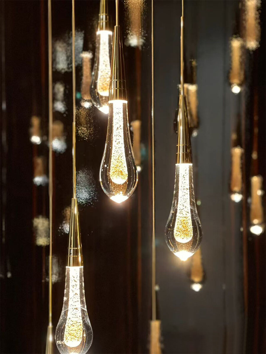 Длинная люстра для лестницы, кухонная люстра, люстра для прихожей, 2 головка, 10 Вт