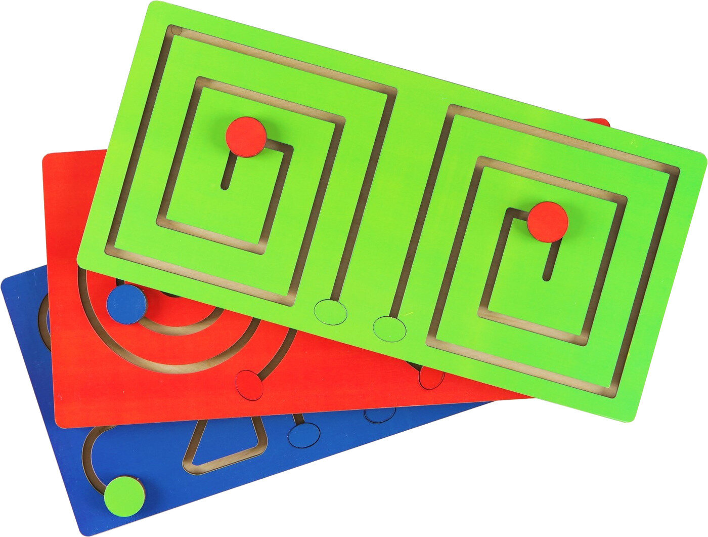 Развивающие игрушки Лабиринты "Полушарные доски", набор из 3 лабиринтов для игры двумя руками одновременно, развитие межполушарного взаимодействия у детей