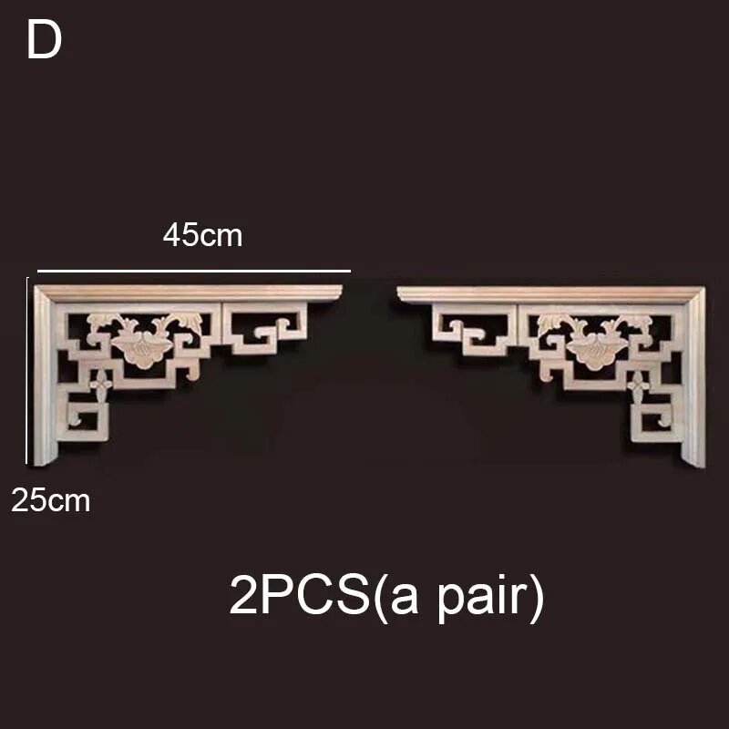 Деревянный резной китайский дракон для декора D-45cmX25cm