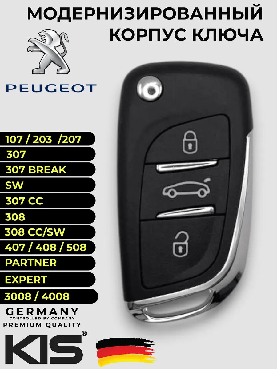 Корпус ключа зажигания PEUGEOT CE0536 VA2