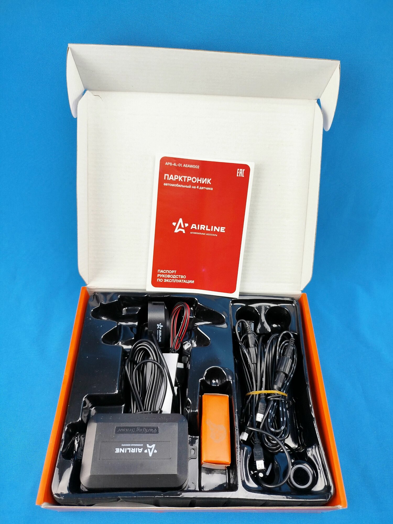 Парктроник "AIRLINE" 4 датчика, звуковой зумер