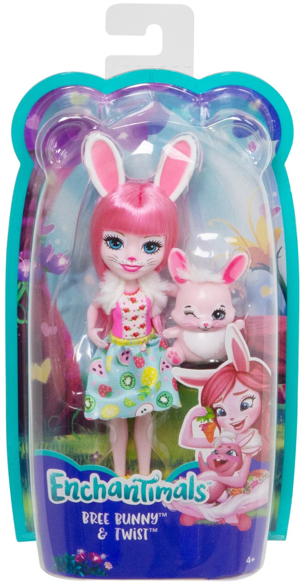 Кукла Энчантималс Enchantimals Кукла с любимой зверюшкой Кролик Бри Банни DVH87/FXM73