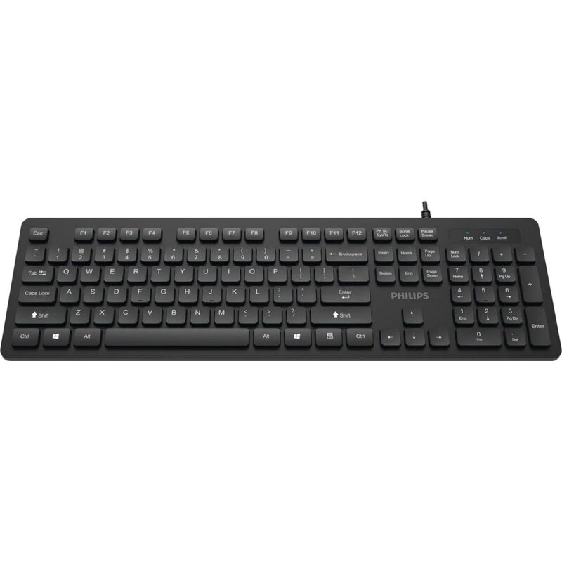 Клавиатура Philips (SPK6264B/60) проводн. USB 2.0 104кл, черный