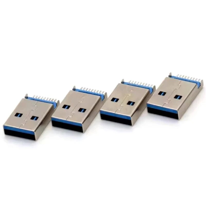 5 шт. USB 3.0 A Тип штекерный разъем 9-контактный SMT SMD Высокоскоростная передача данных Разъем USB 3.0 для зарядки Пайка
