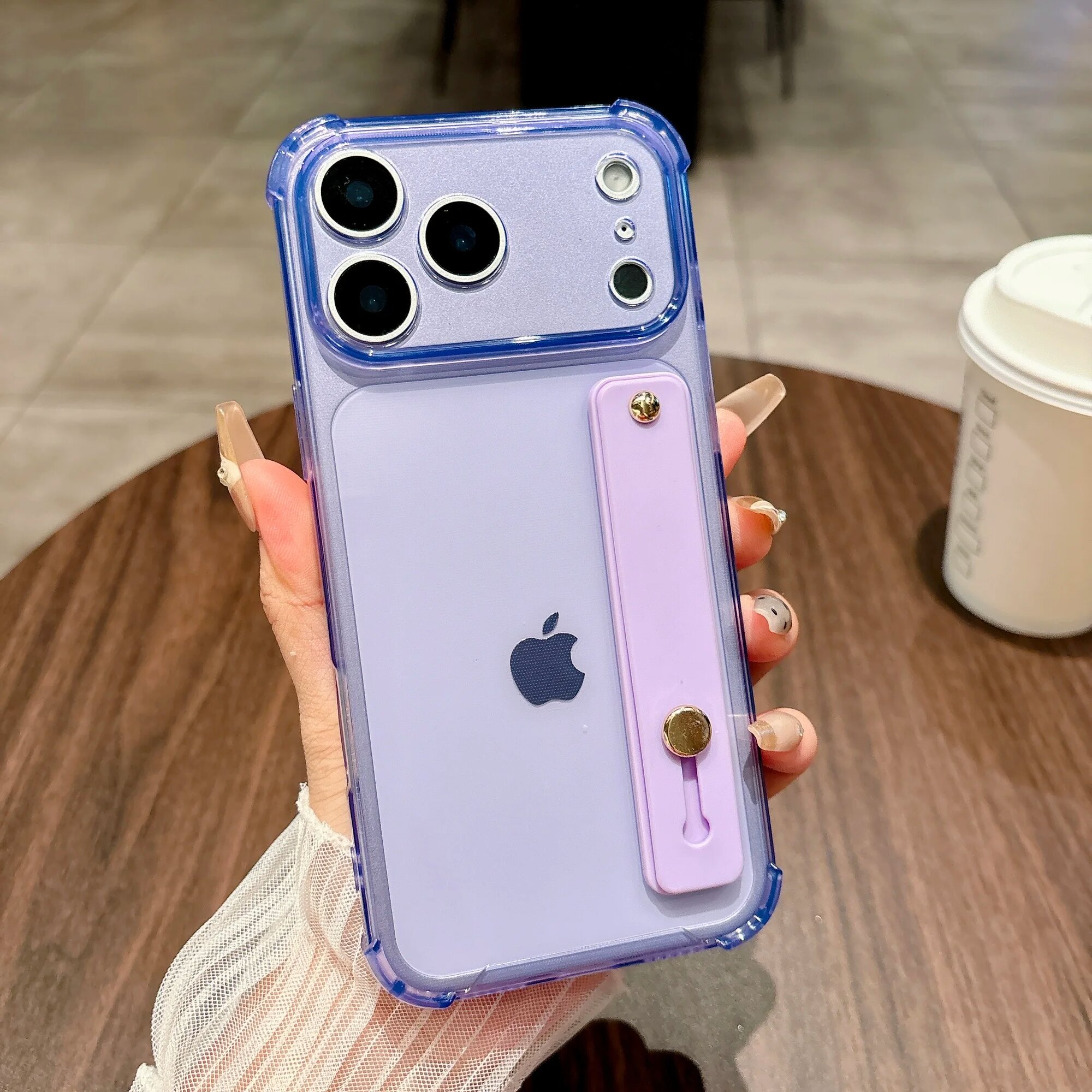 Роскошный силиконовый прозрачный яркий флуоресцентный чехол для iPhone 17, Air 16, Айфон 16, Purple