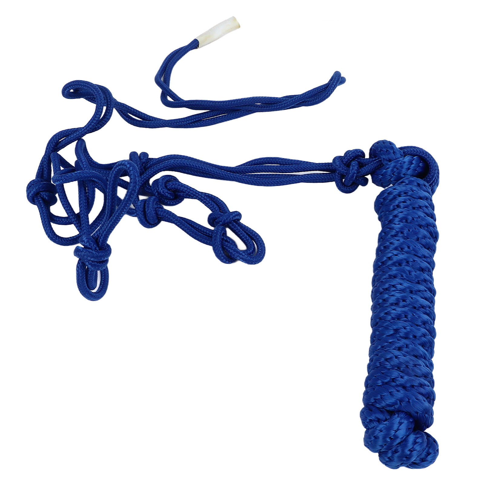Веревочный недоуздок с несколькими узлами, безопасный, носимый, плетеный, полиэстеровый, для тренировок, ежедневной езды, синий