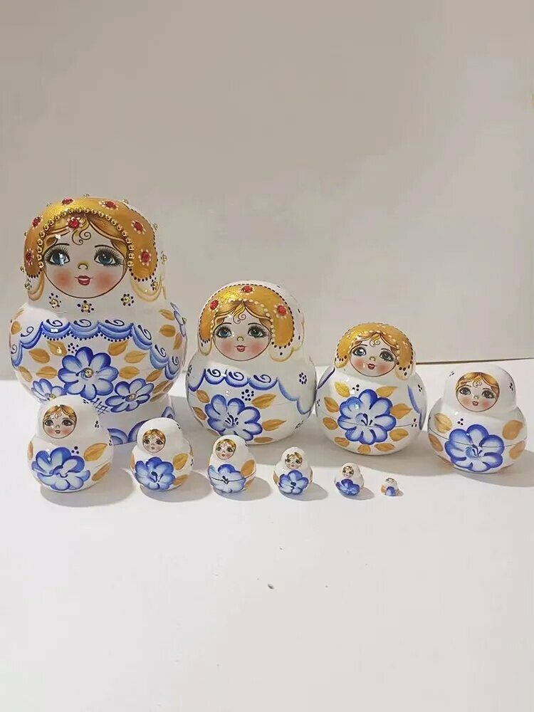 Матрешка Деревянная 10 Штук